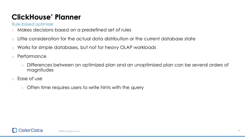 From Denormalization to Joins: Why ClickHouse Cannot Keep Up